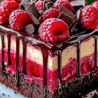 Chocolate Raspberry Drip Cake