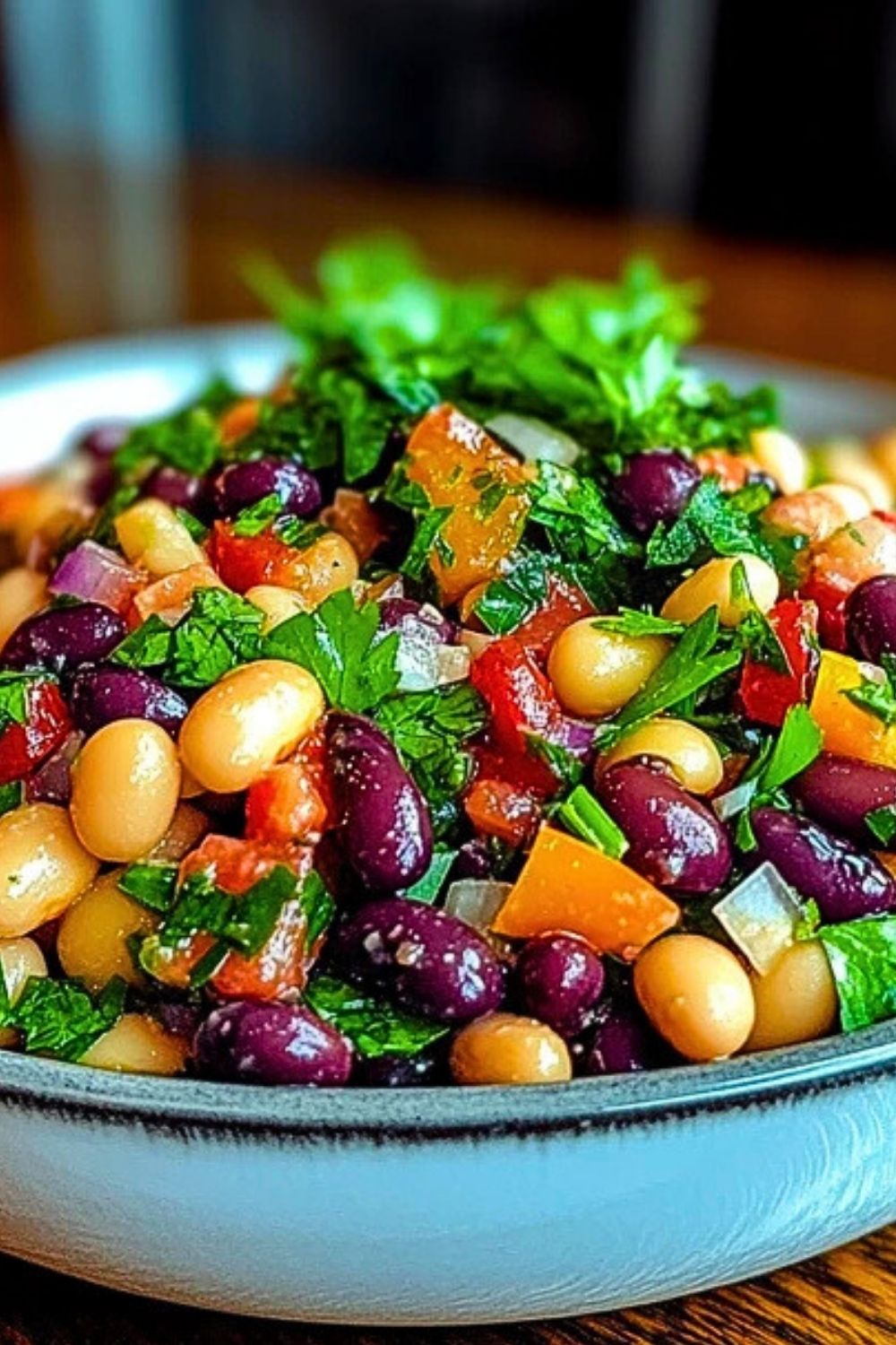Colourful Rainbow Bean Salad Recipe