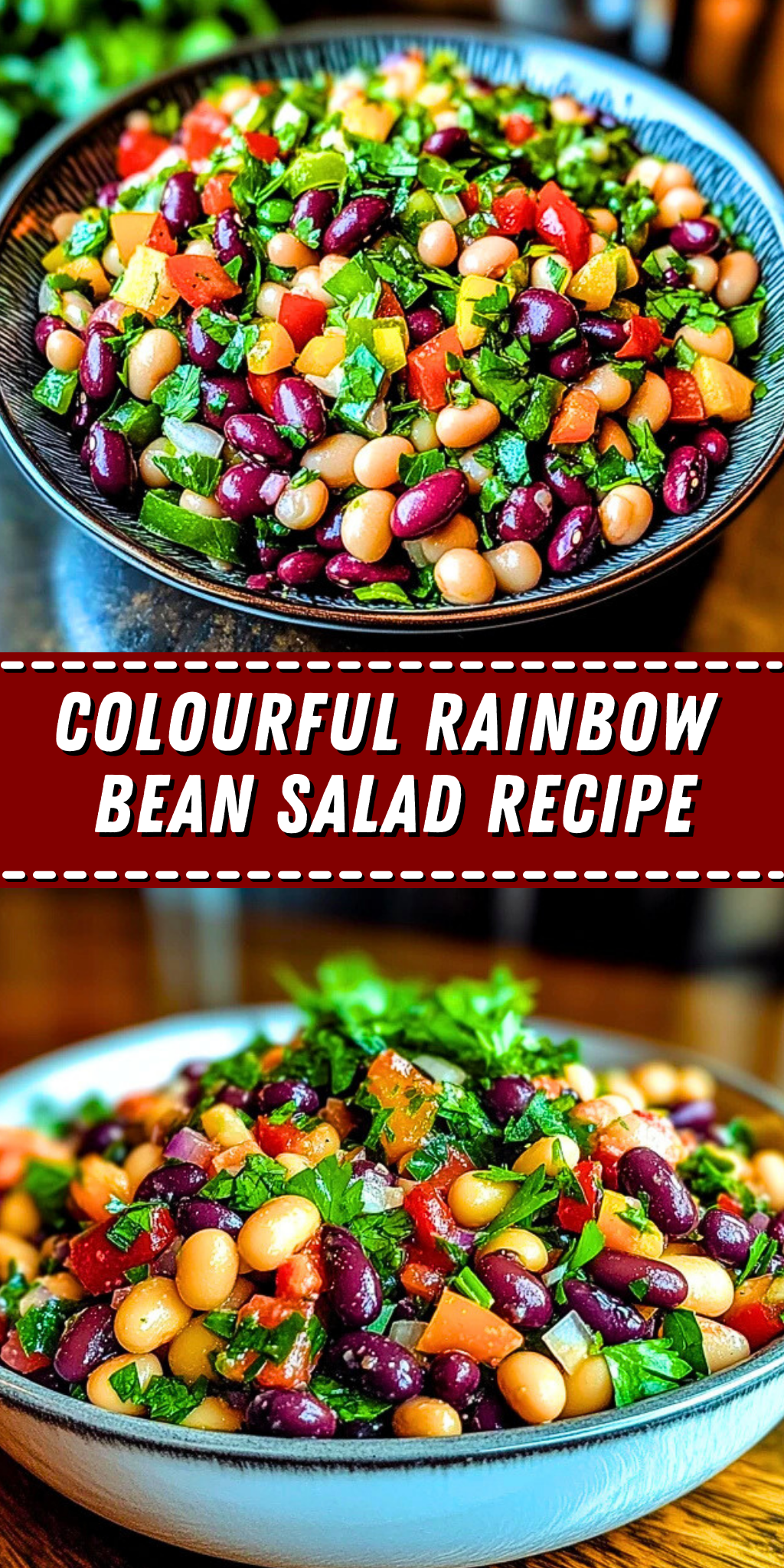 Colourful Rainbow Bean Salad Recipe