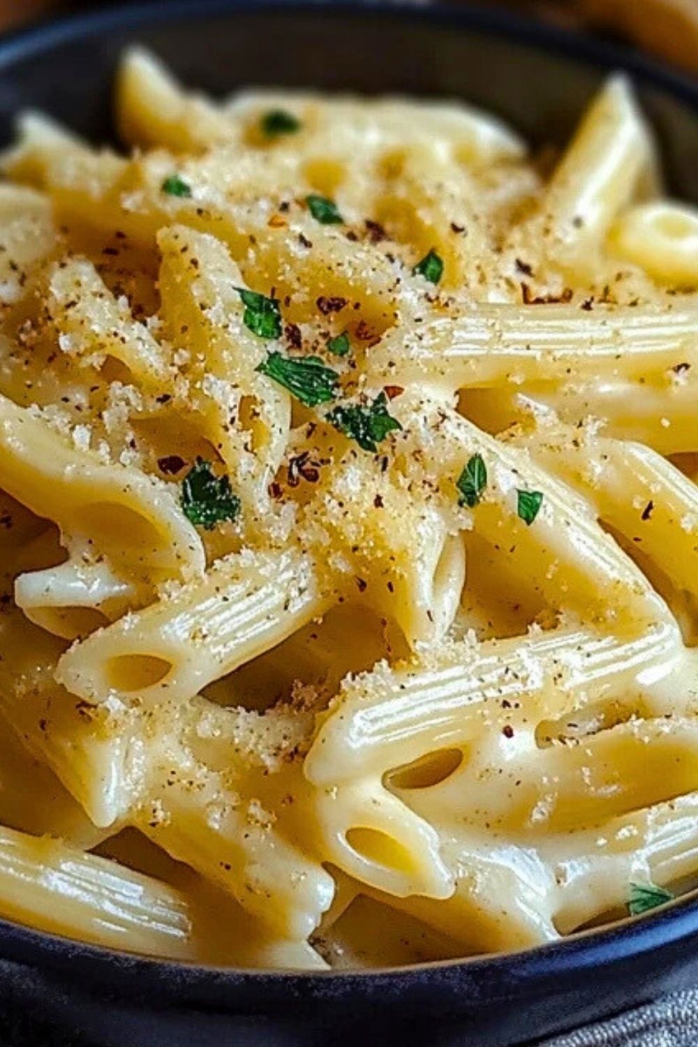 Creamy Garlic Penne Pasta