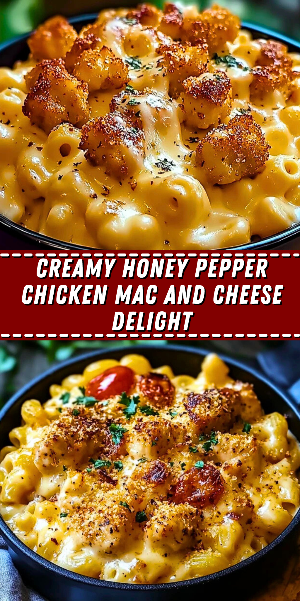 Creamy Honey Pepper Chicken Mac and Cheese Delight