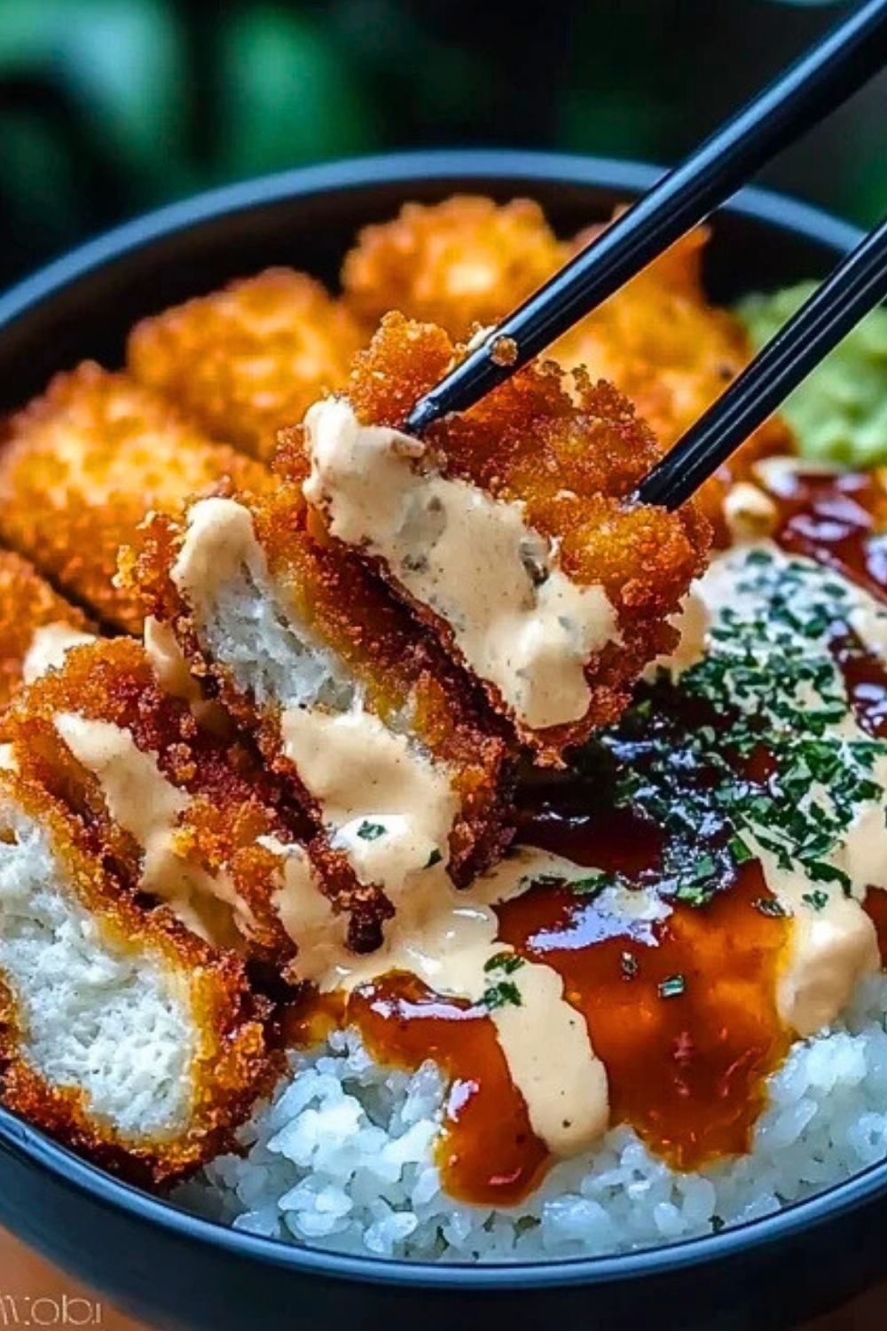 Japanese Katsu Bowls with Tonkatsu Sauce