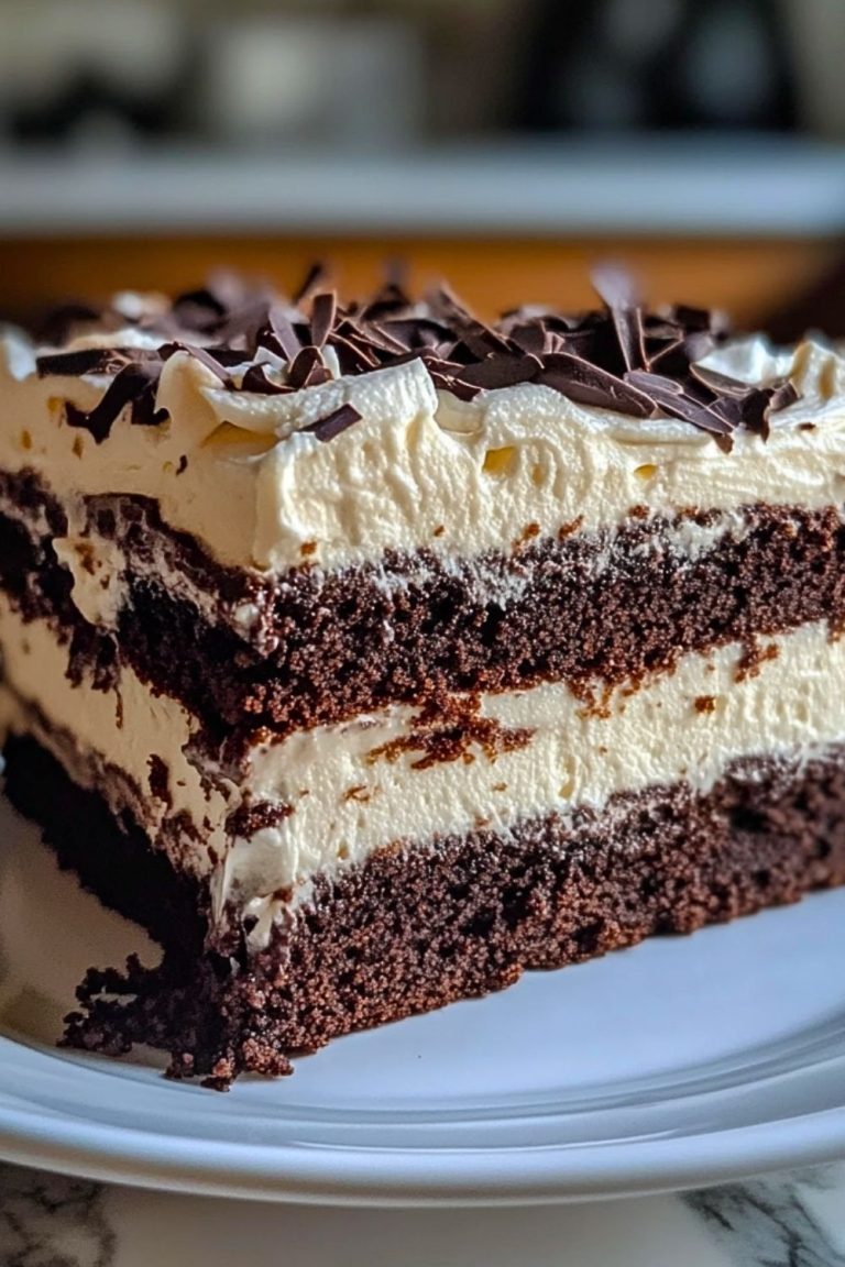 Brownie Refrigerator Cake
