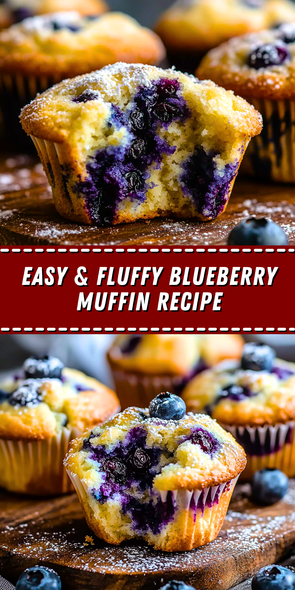 Easy & Fluffy Blueberry Muffin Recipe