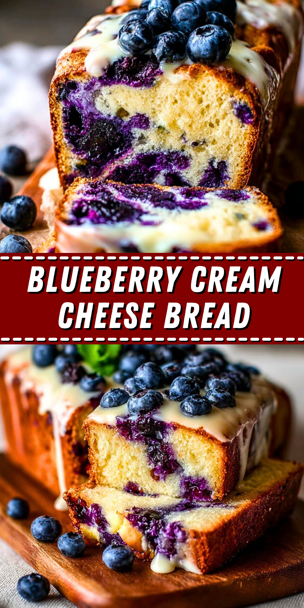 Blueberry Cream Cheese Bread