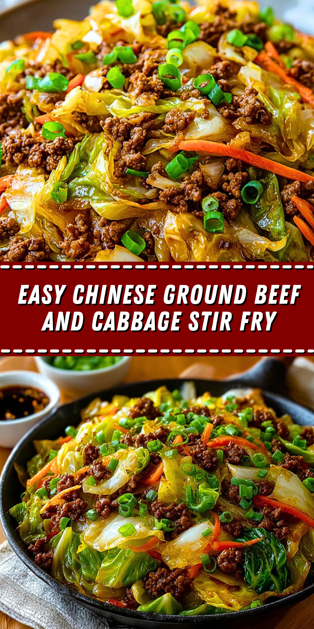 Easy Chinese Ground Beef and Cabbage Stir Fry