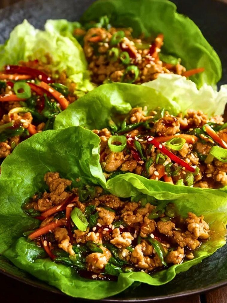 Asian Turkey Lettuce Wraps