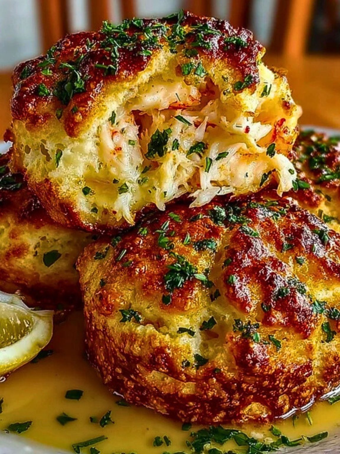 Crab Stuffed Cheddar Bay Biscuits