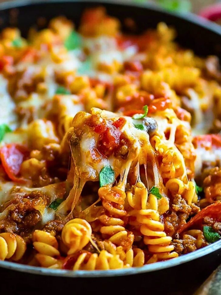 One Pot Pizza Pasta