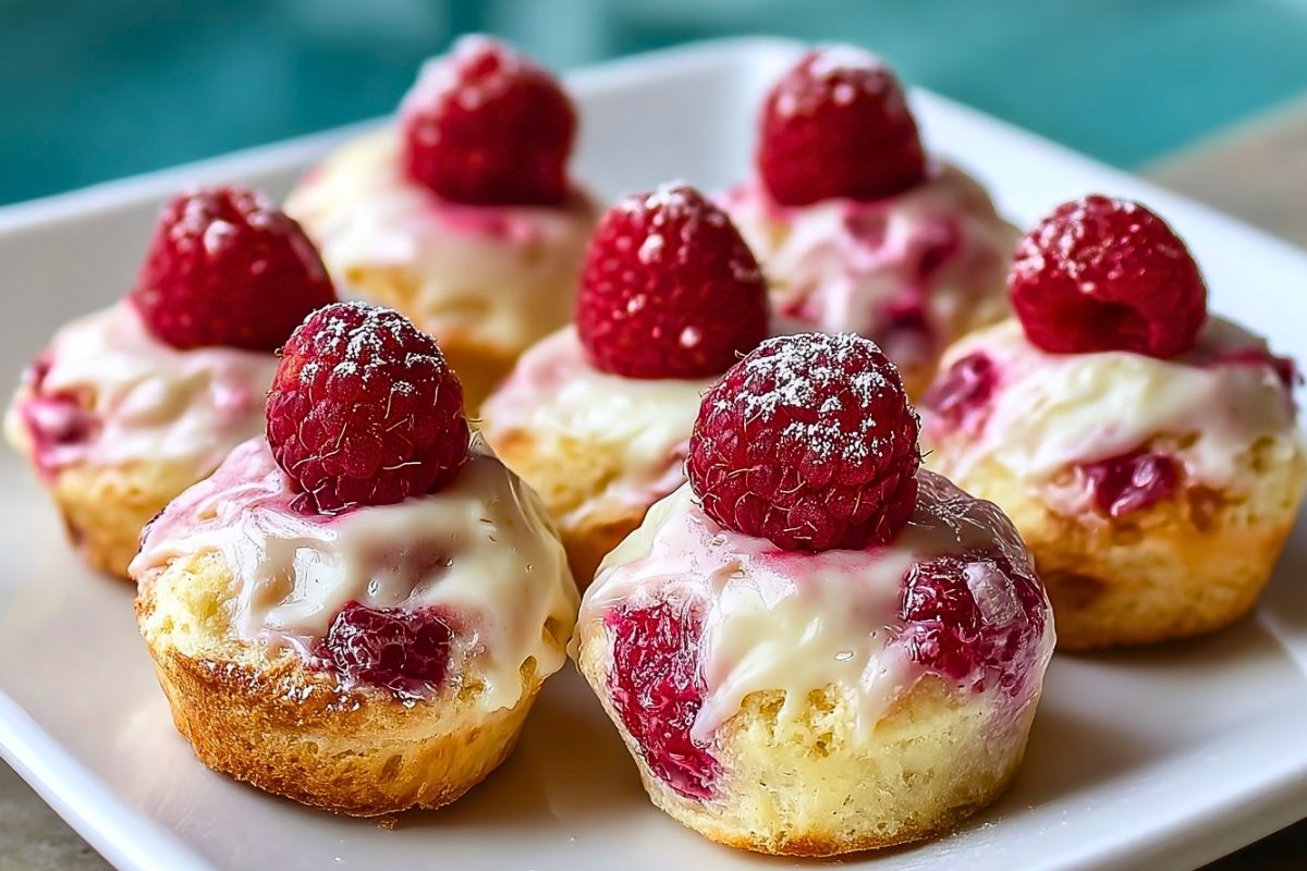 Raspberry Cream Cheese Pastry Bites
