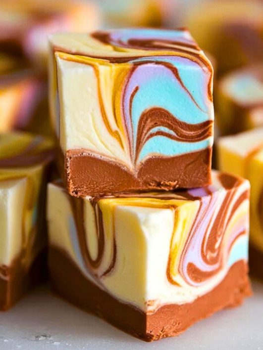 Easy Marshmallow Swirl Fudge