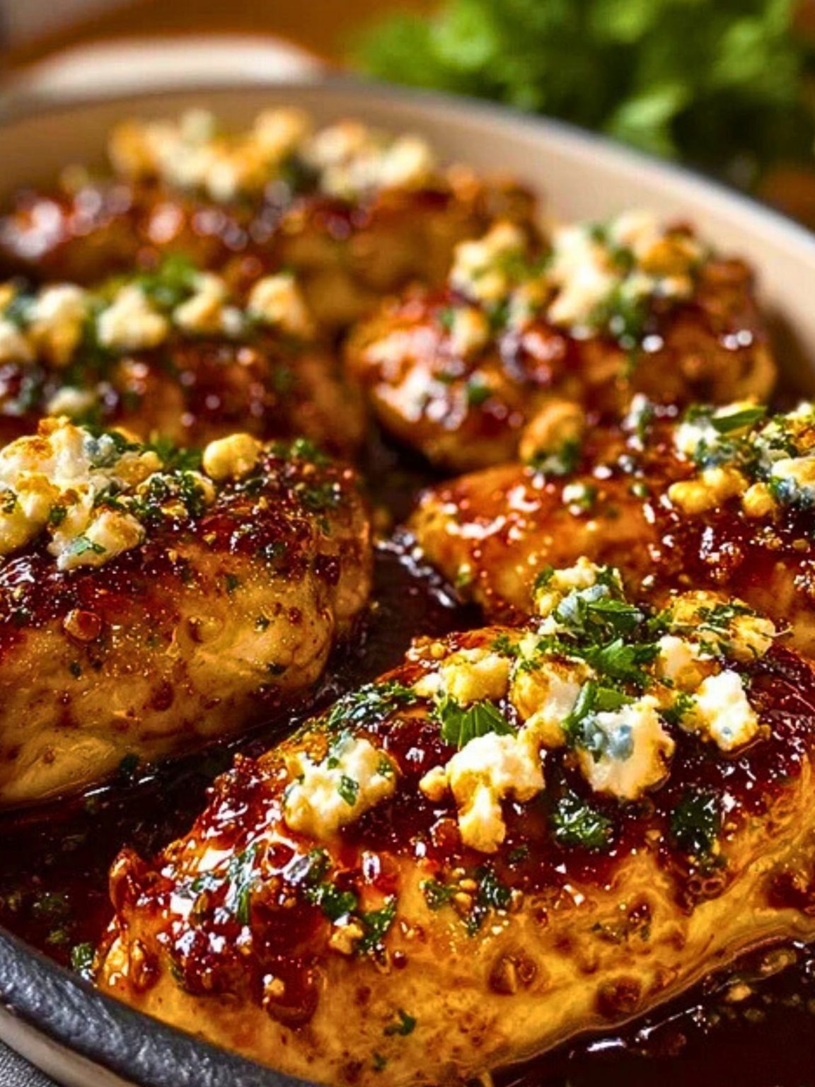 Hot Honey Infused Feta Chicken