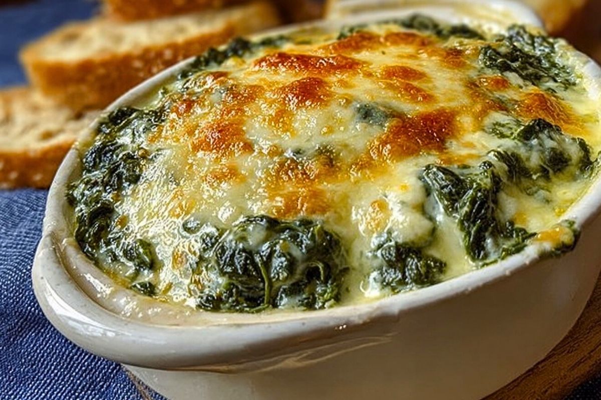 Cheesy Creamed Spinach Recipe