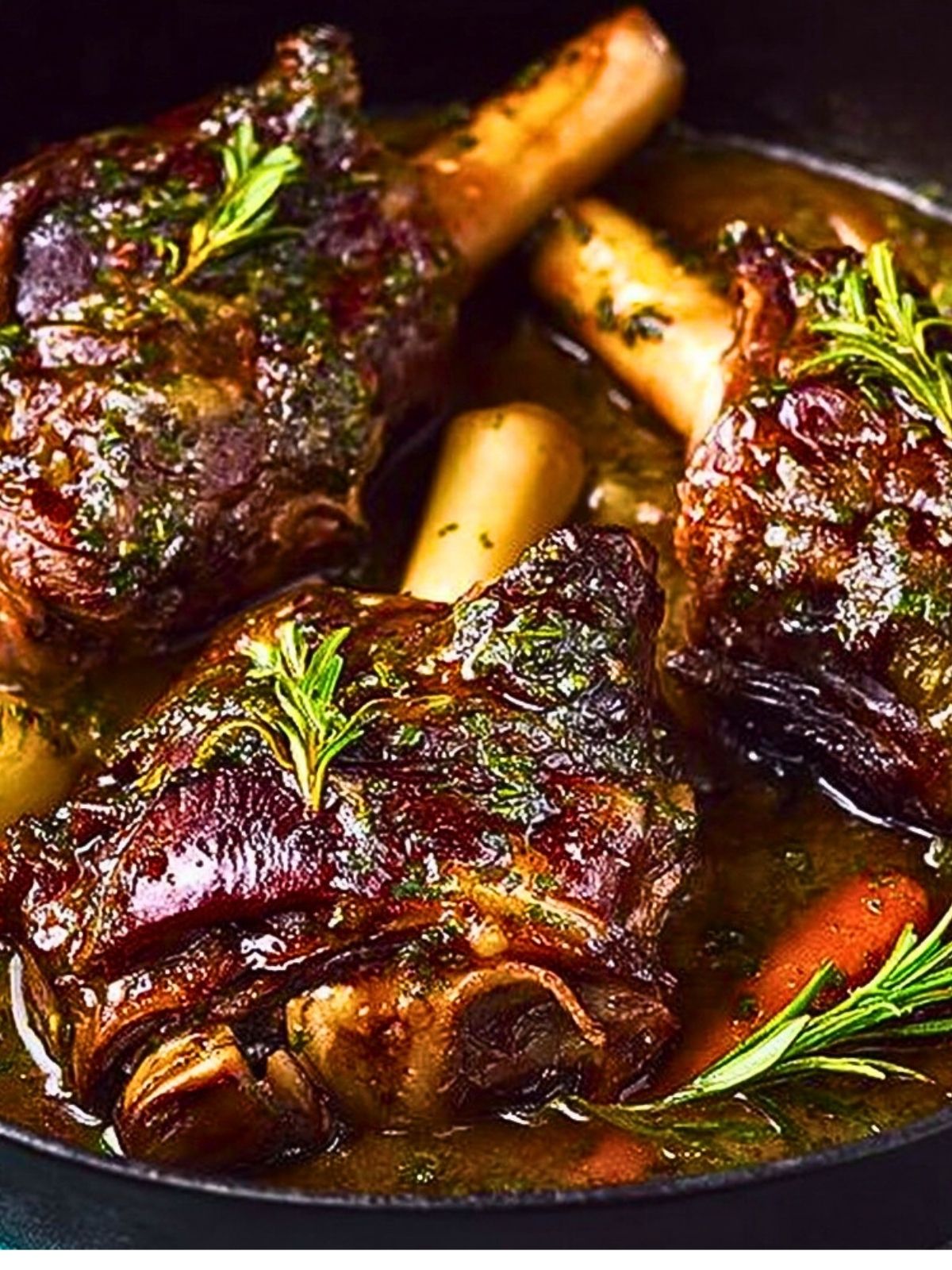 Slow-Cooked Lamb Shanks with Herb Gravy