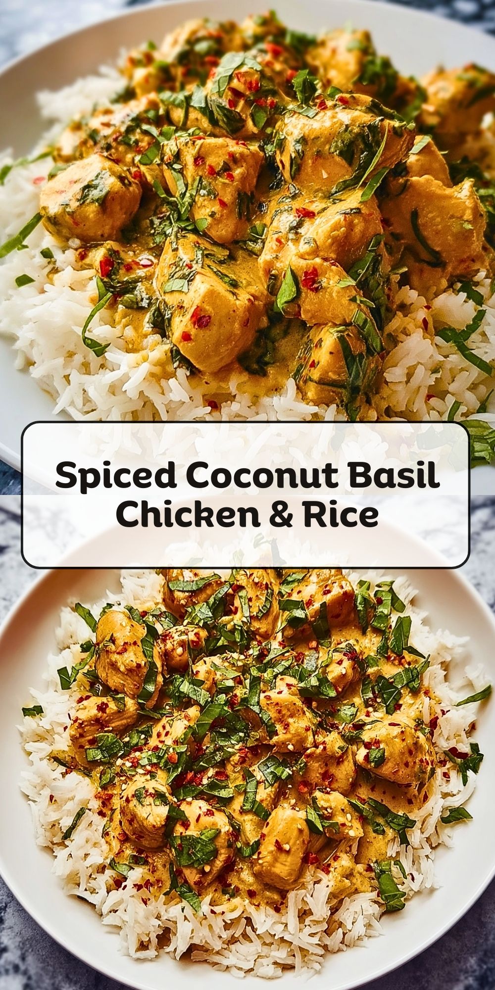 Spiced Coconut Basil Chicken & Rice