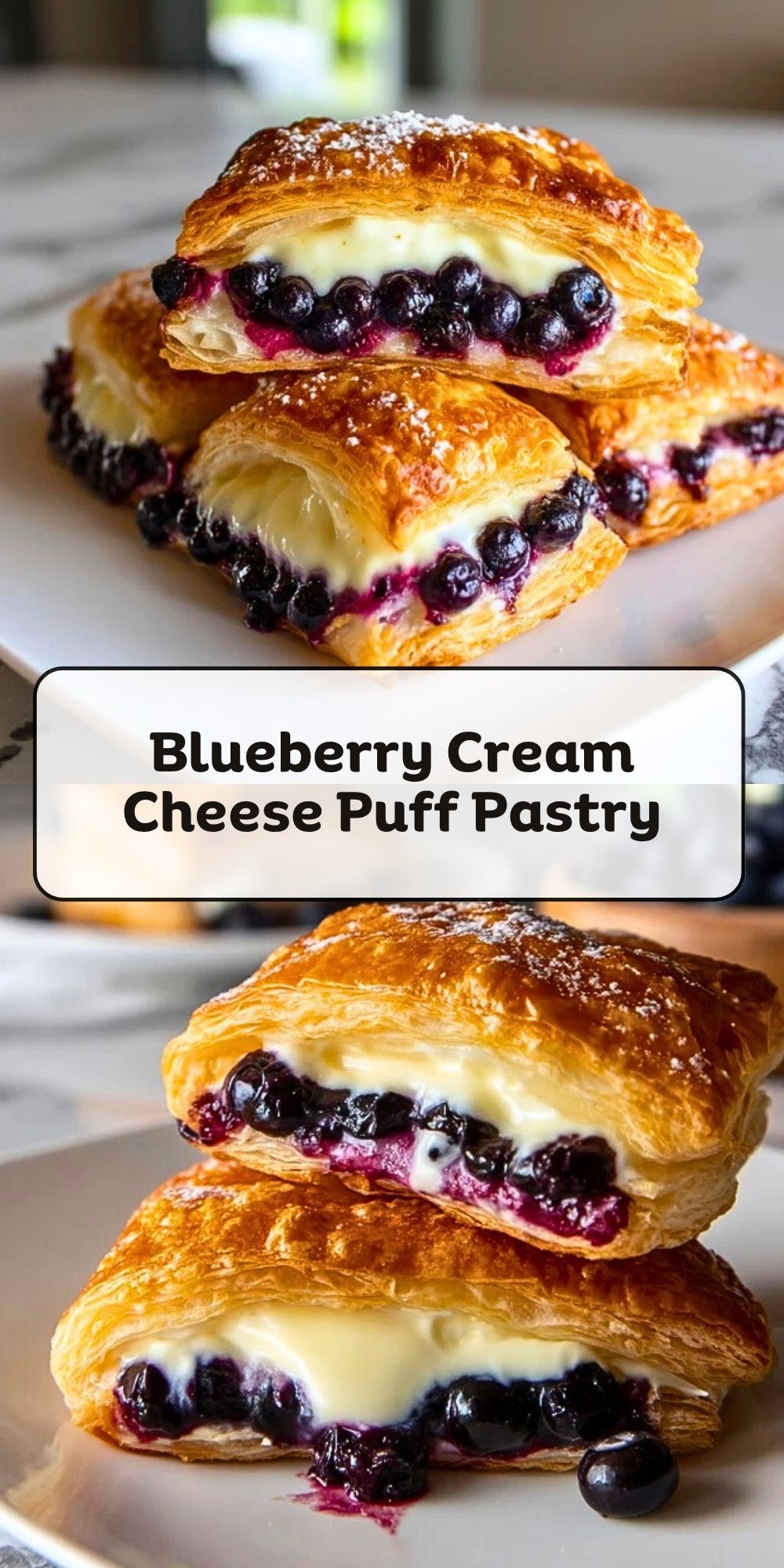 Blueberry Cream Cheese Puff Pastry