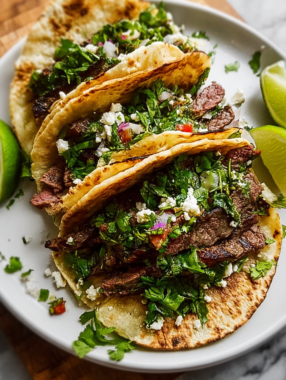 Lime & Cilantro Steak Tacos
