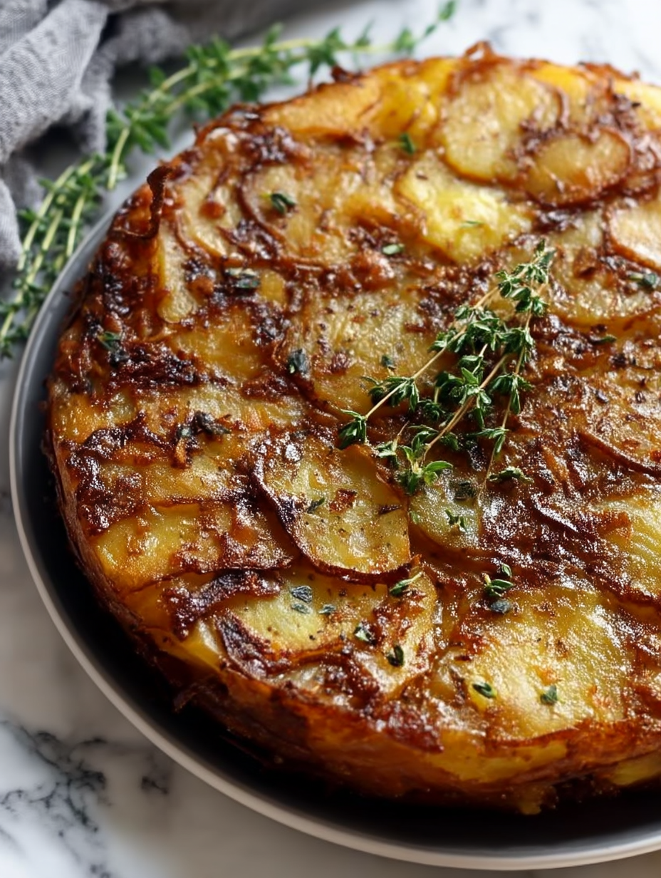 🥔 Crispy Balsamic Potato Torte