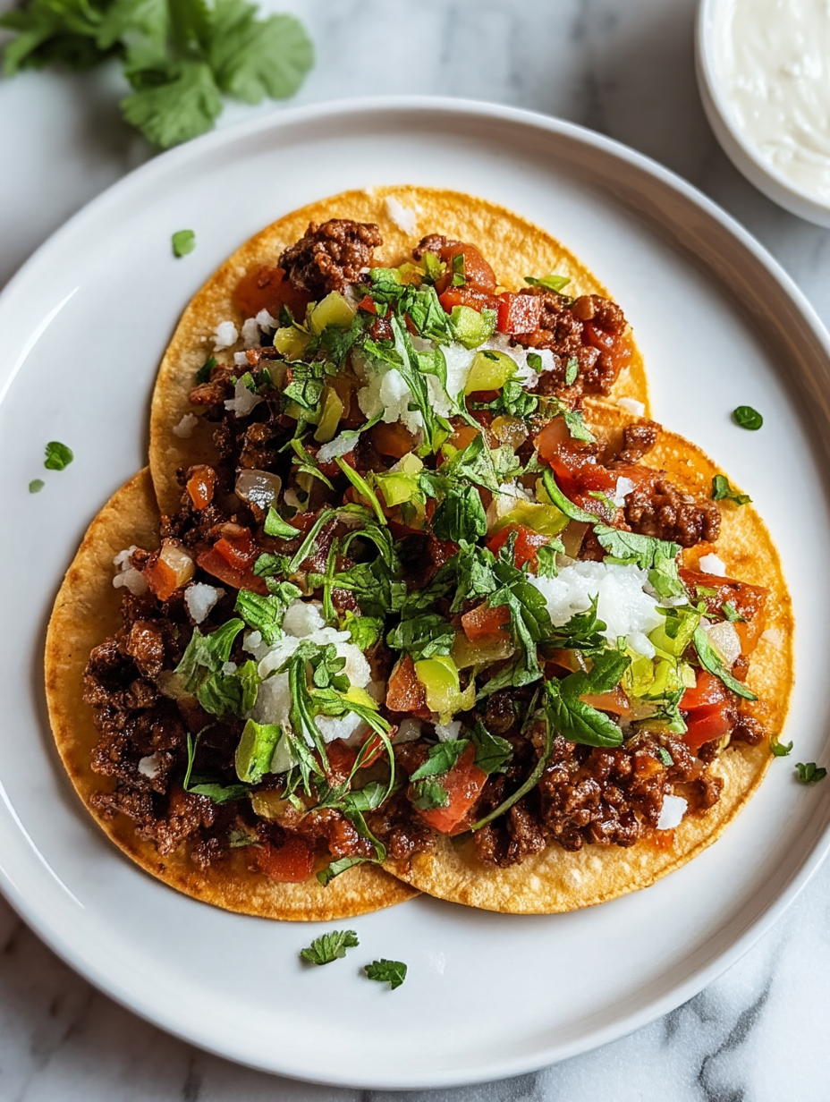 Ground Beef Tostadas